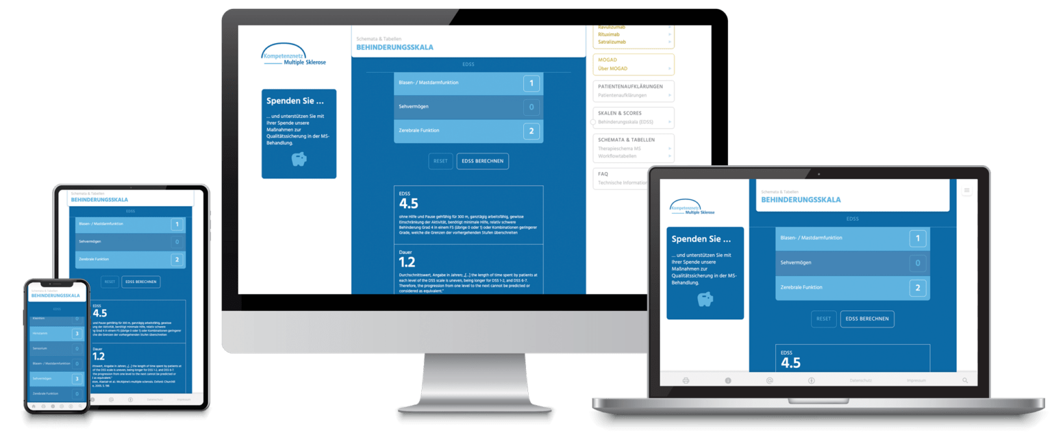 EDSS-Rechner - Kompetenznetz Multiple Sklerose